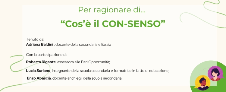 Per parlare di... Cos'è il Con-Senso | Abbraccio alla vita